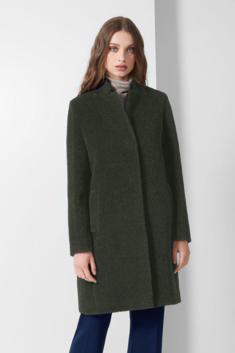 Alpaca & Wool Coat with Inverted Notch Collar 54001 – LORNE'S COATS